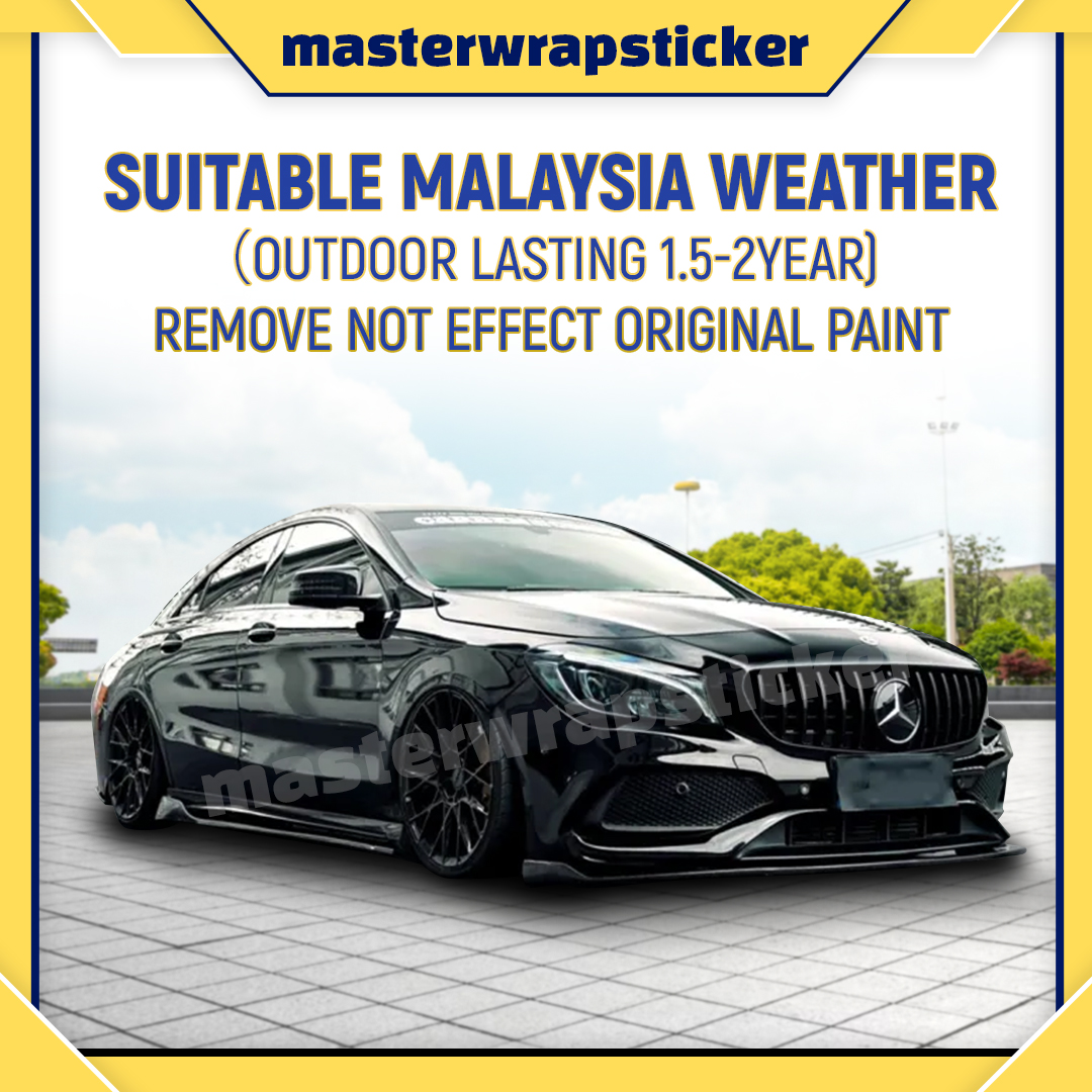 PREMIUM ULTRA GLOSSY CAR STICKER(152CM-90CM)stiker kereta kilat ...