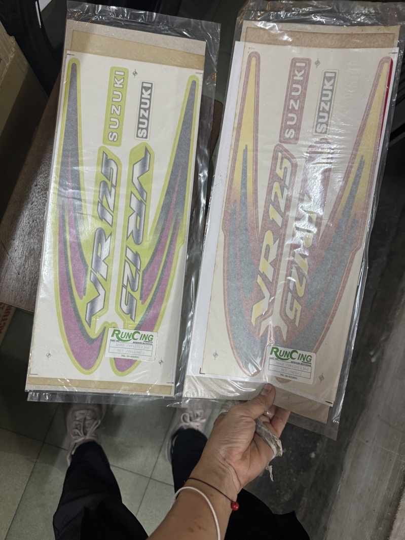 SUZUKI VR125 STICKER RUNCING ORIGINAL STOK LAMA | Shopee Malaysia