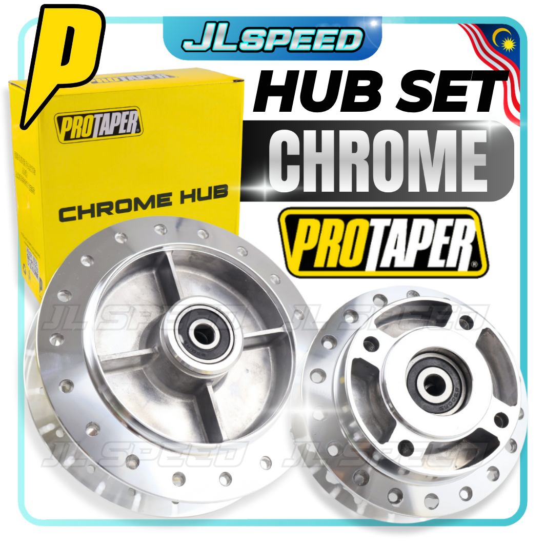 PROTAPER Chrome Hub Set LC135 4S 5S / 125ZR/ Y15 Y16/ NVX 155/ NMAX V2 ...