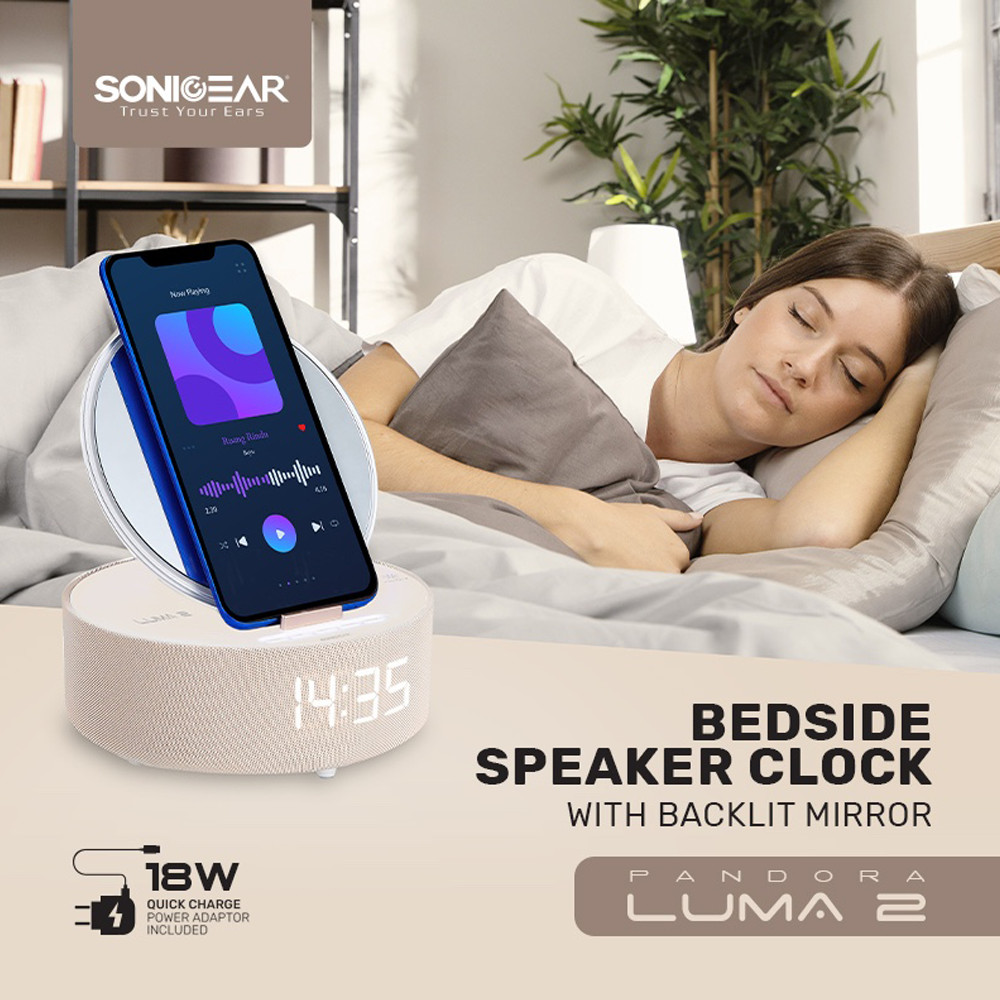SonicGear Pandora Luma 2 Beige Bluetooth Portable Speaker | Shopee Malaysia