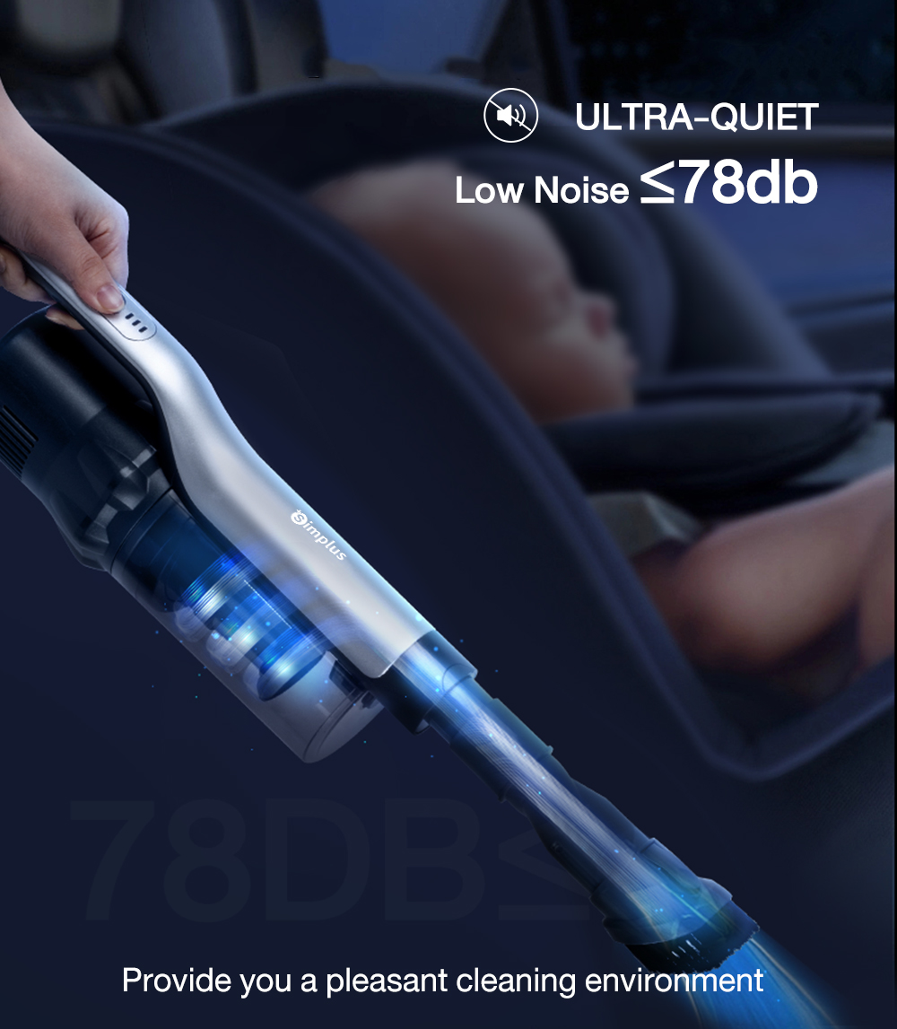 Simplus Vacuum Cleaner Sets with 3 Filters Cordless 12000pa 0.6L ...