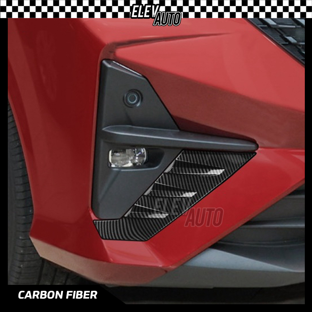 Perodua Alza 2022-2024 Front Bumper Canard Side Trim Cover Carbon ...