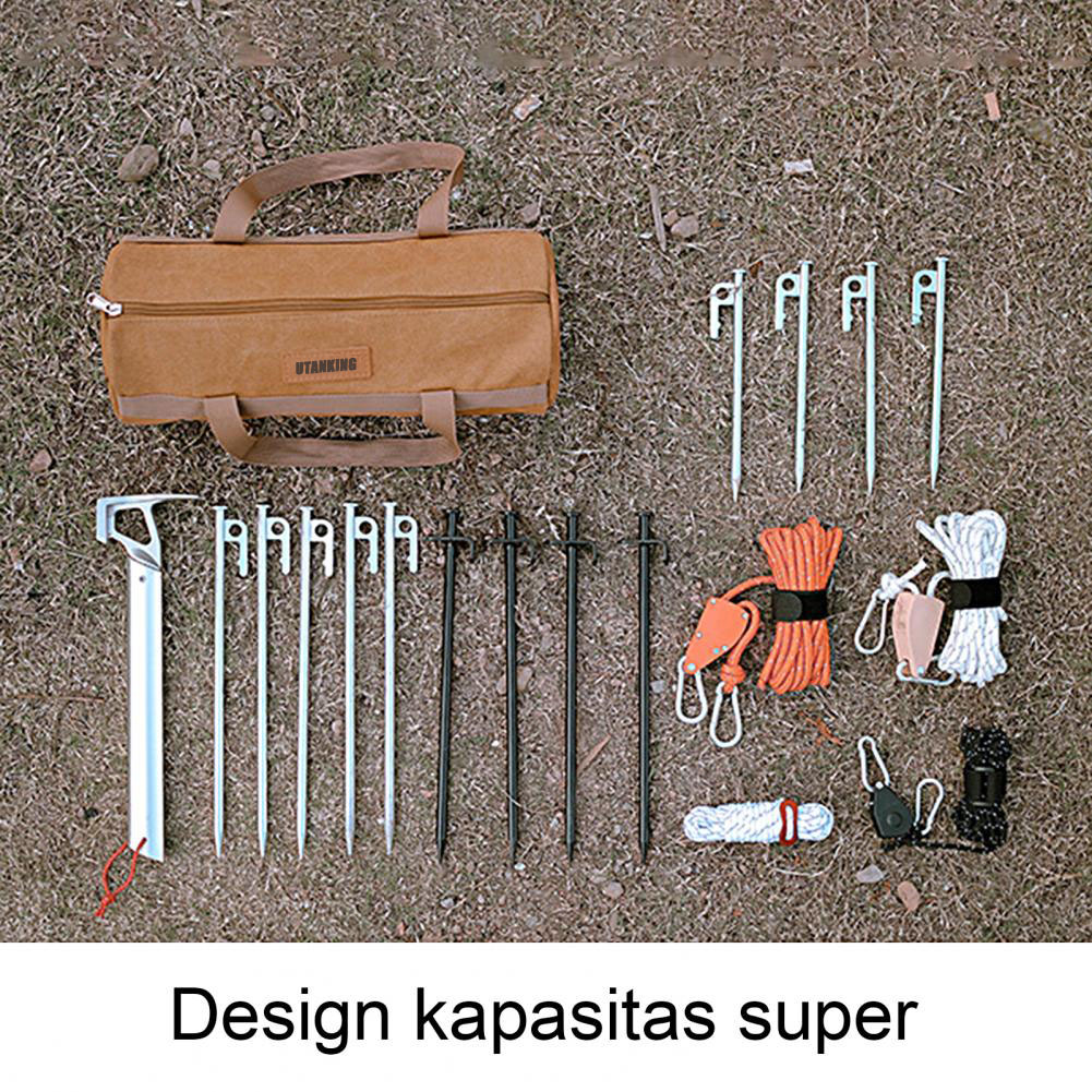 UtanKing™ Big Capacity Camping Tools Storage Cylinder ToolKit Bag ...