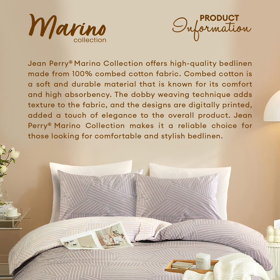 Jean Perry Marino Comforter Set - 100% Combed Cotton Sateen 950TC ...