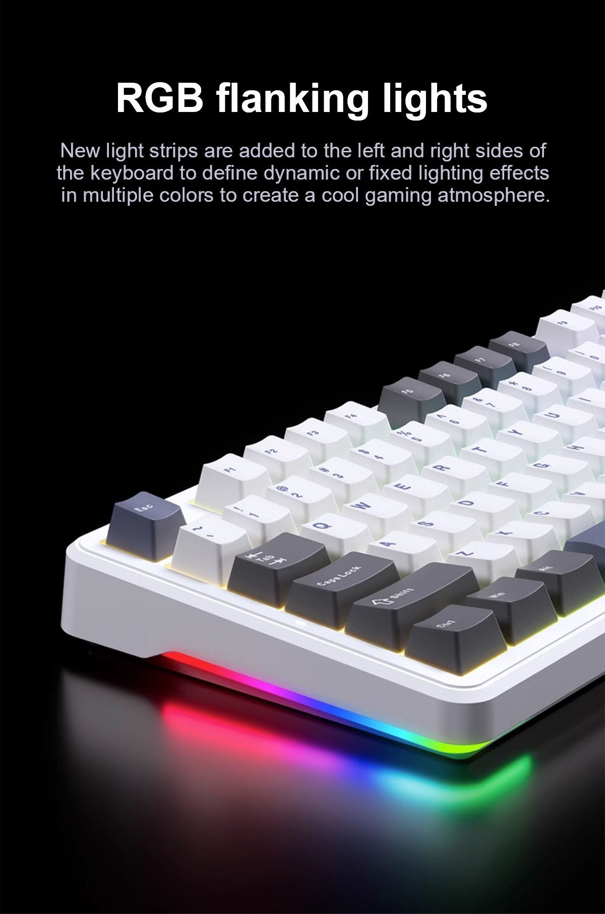 AULA F87 Mechanical Keyboard RGB 87Keys Customized Gateway Structure ...