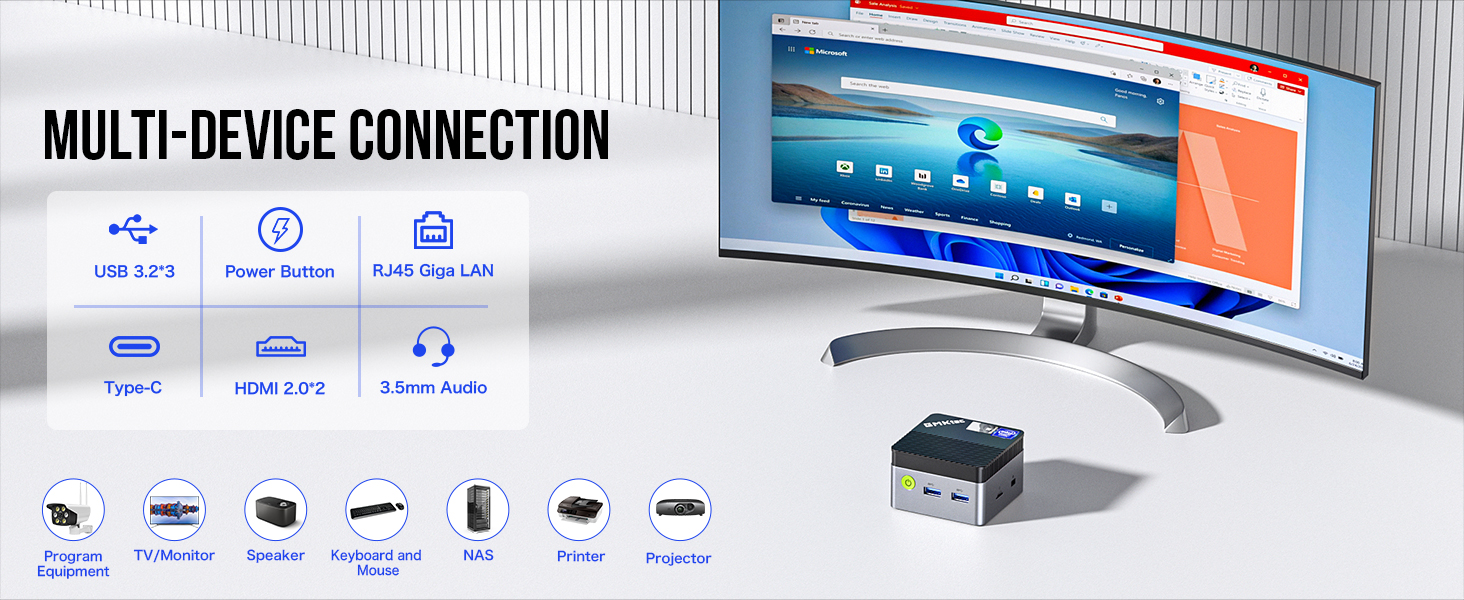 GMKtec G3 Intel 12th N100 MINI PC Windows11Pro G5 N97 DDR5 12GB 1TB SSD Wifi6 BT5.2 Desktop ...