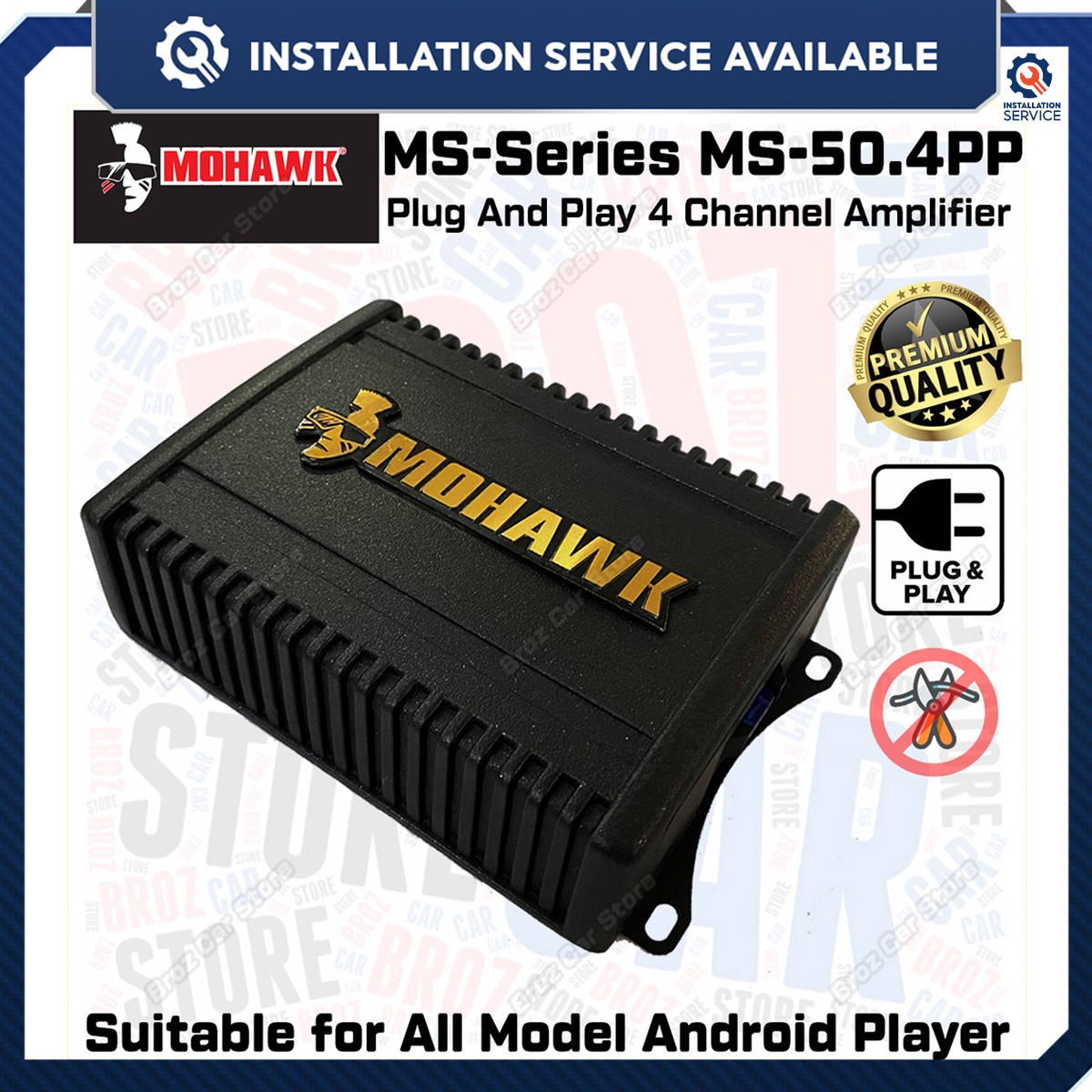 [Installation Available] MOHAWK 4 Channel Plug Play Amplifier DSP MS ...