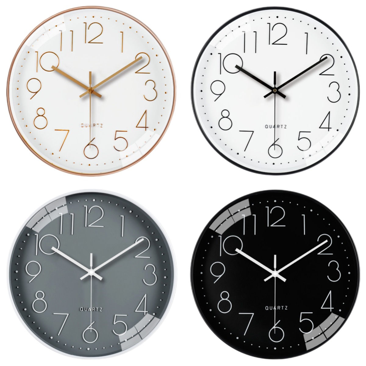 Classic Wall Clock Japan Quartz Movement Modern Silent Jam Dinding ...