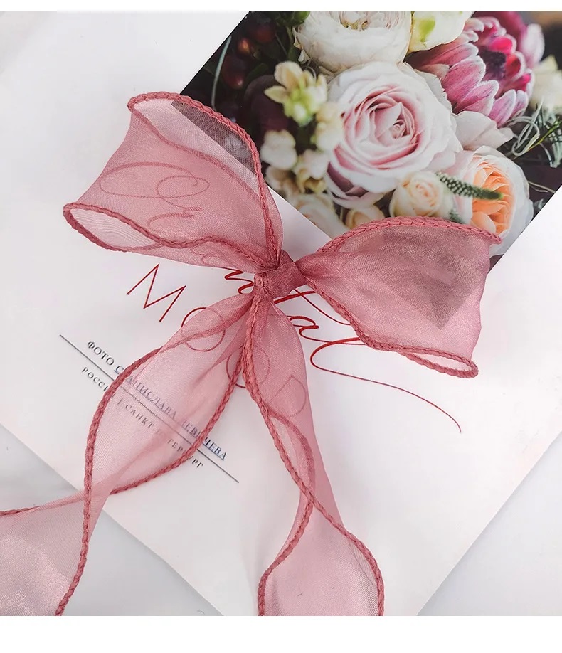 4cmx9m Fancy Holographic Colour Fishtail Ribbon For Flower Arrangement ...
