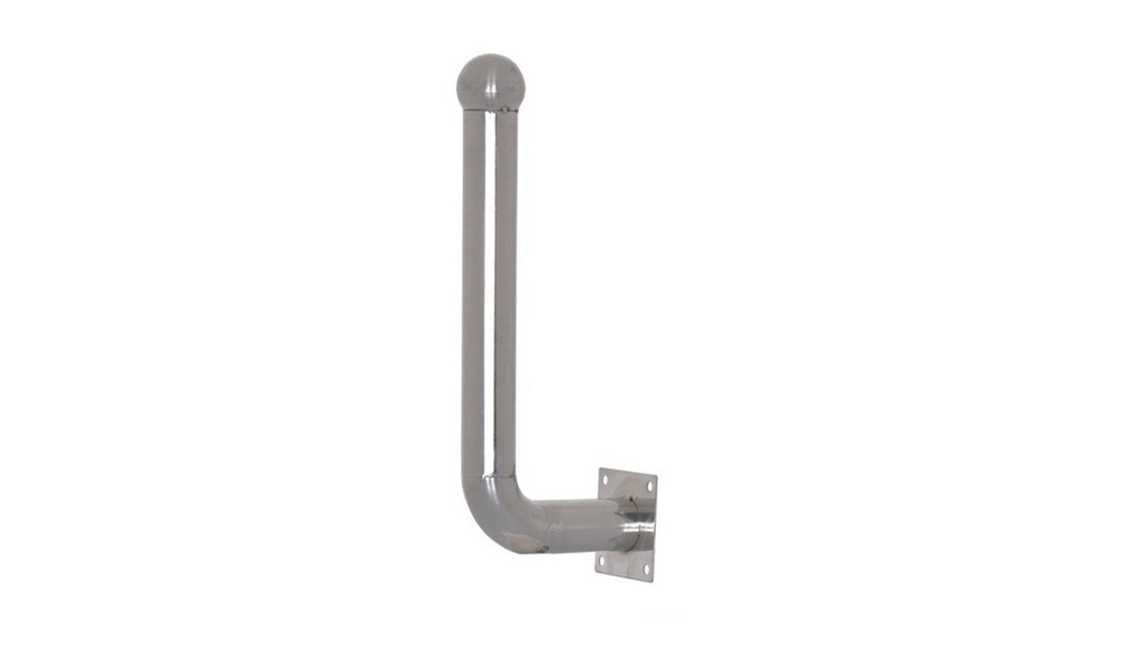 50cm Wired Alarm CCTV Wireless Access Point Stainless Steel L Pole ...