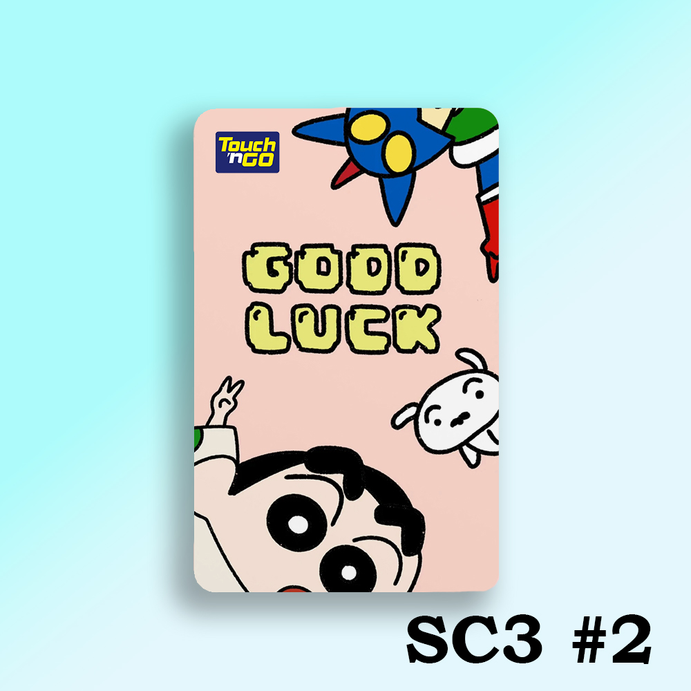 ( SHIN CHAN Series 2 ) Touch n Go Card Sticker Cover TNG / MASTER / VISA / CREDIT/ DEBIT CARD ...