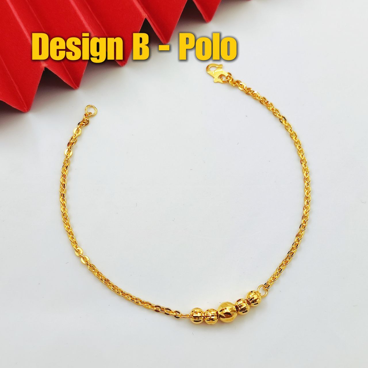 Rantai Tangan Boba Emas 916 Original Gelang Emas 916 Tulen Rantai Tangan Emas 916 Bajet Murah ...