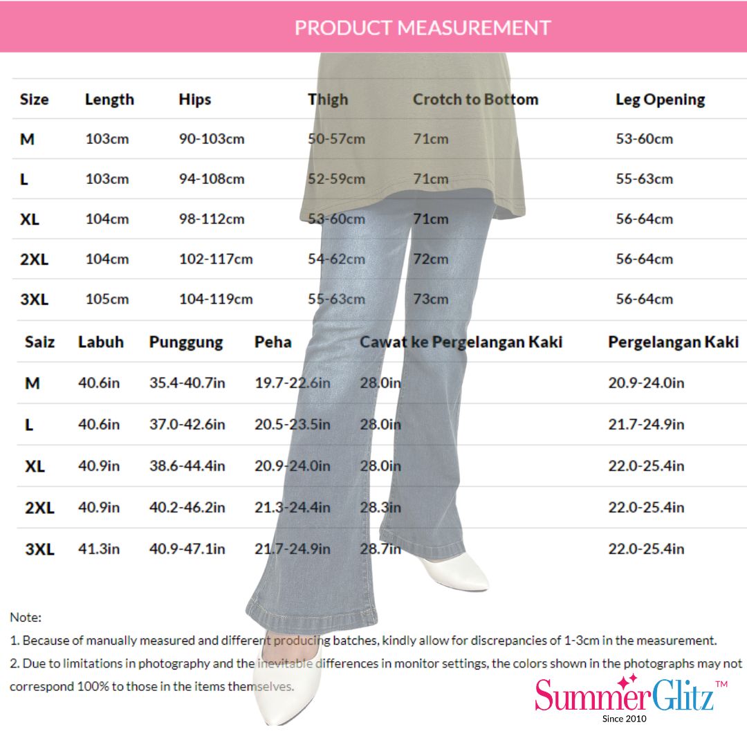 SummerGlitz Maternity Jeans Bell Bottom Seluar Mengandung Jeans Boot ...