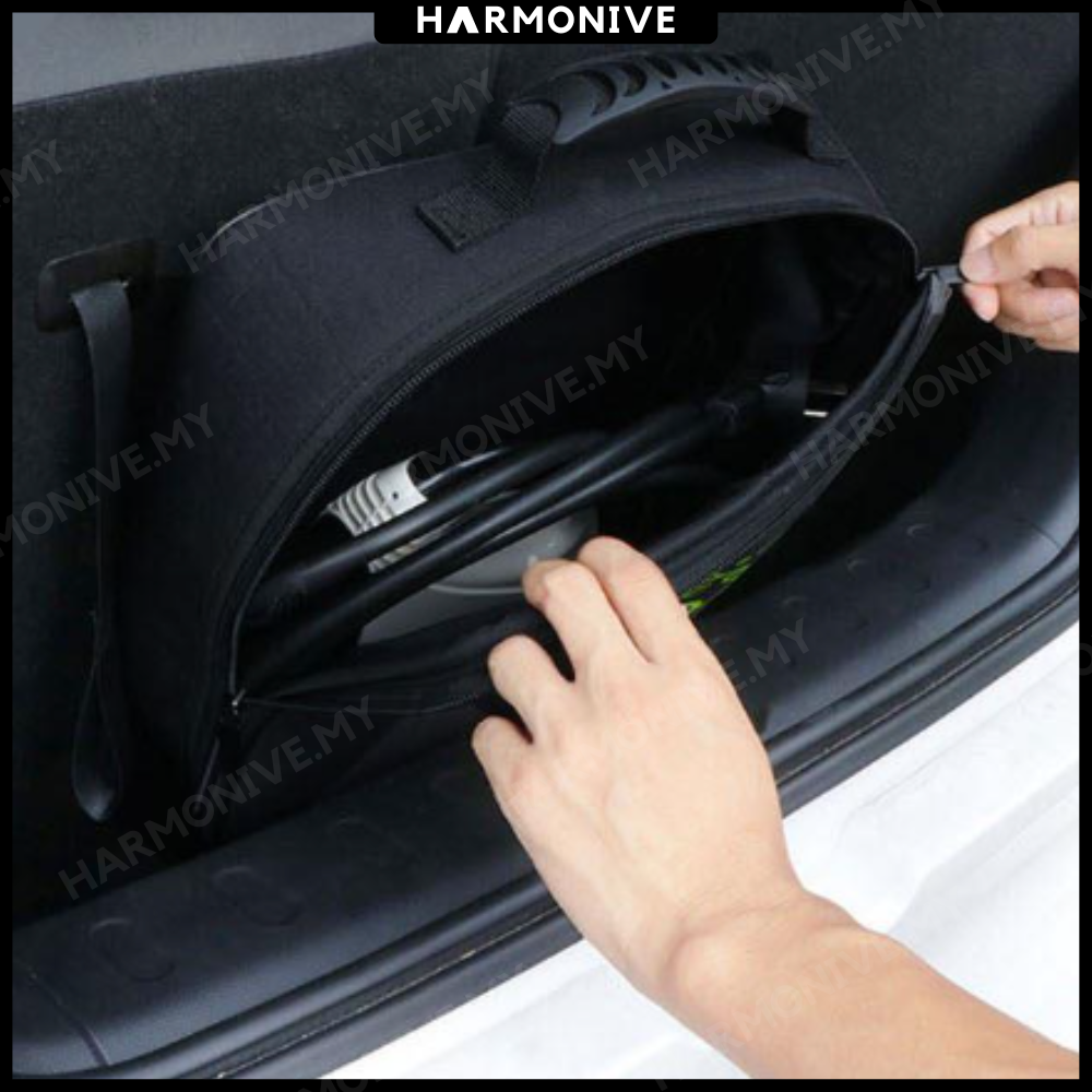 Tesla Model 3 Model Y Cybertruck Storage Bag EV Charging Cable Bag ...