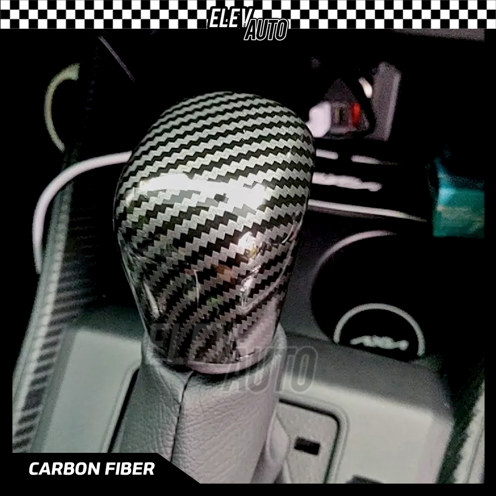 Perodua Axia 2023 2024 Gear Shift Knob Trim Carbon Fiber Black Interior ...