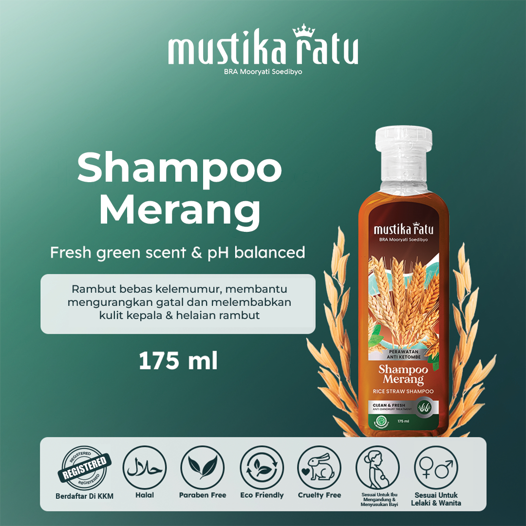 Mustika Ratu Shampoo Merang For Anti Dandruff Treatment (175ml ...