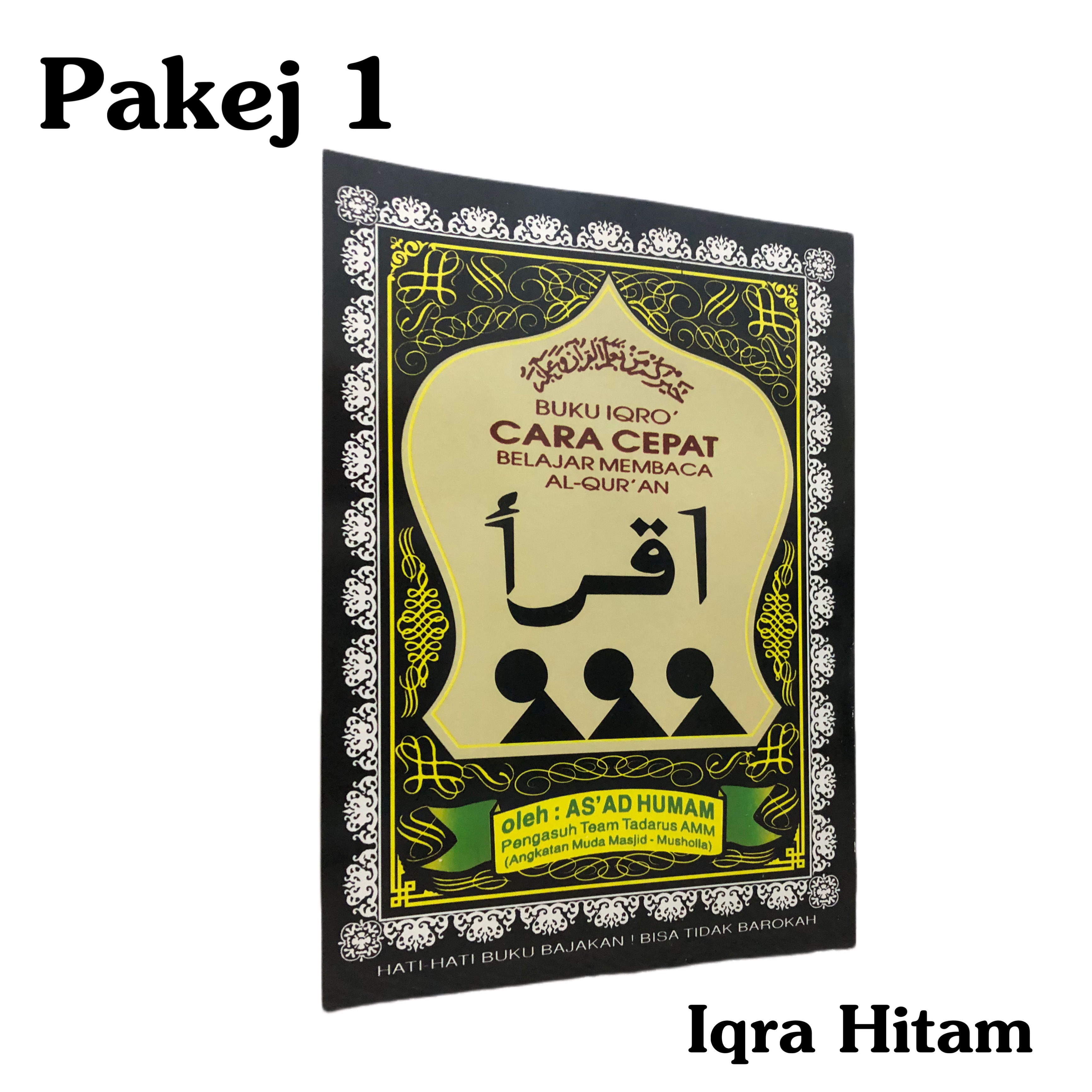 IQRA' HITAM Edisi Lengkap 1-6: Cara Cepat Belajar Membaca Al-Quran ...
