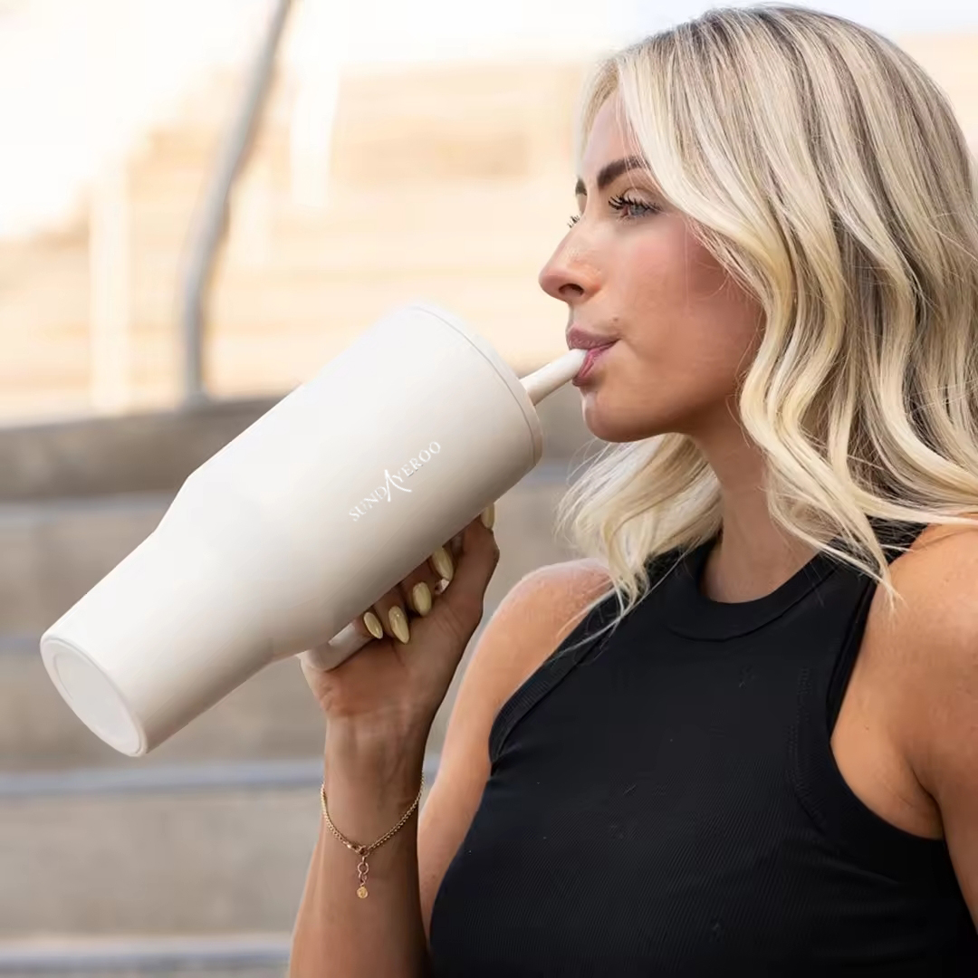 SUNDAYEROO 40oz Anti Leaking Tumbler Tahan Sejuk 24jam 304 Stainless Steel Tumbler Handle and ...