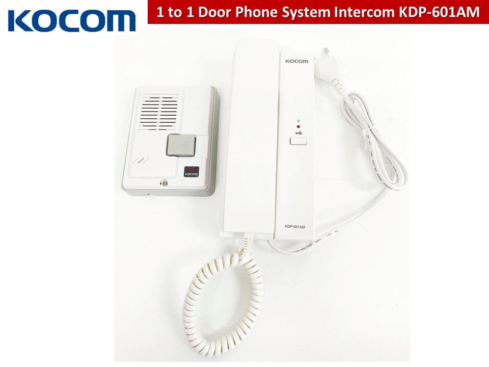 KOCOM Korea 1 to 1 Door Phone System Intercom 2 Wire VDE Cable KDP-601AM Doorphone | Shopee Malaysia