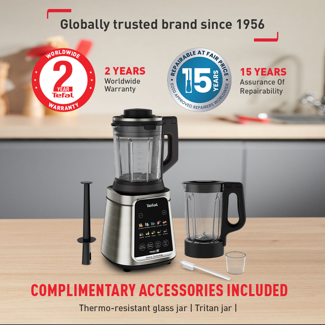 Tefal 2000W Ultrablend Silence High Speed Smart Blender Cooker (Hot & Cold) BL98S (Food ...