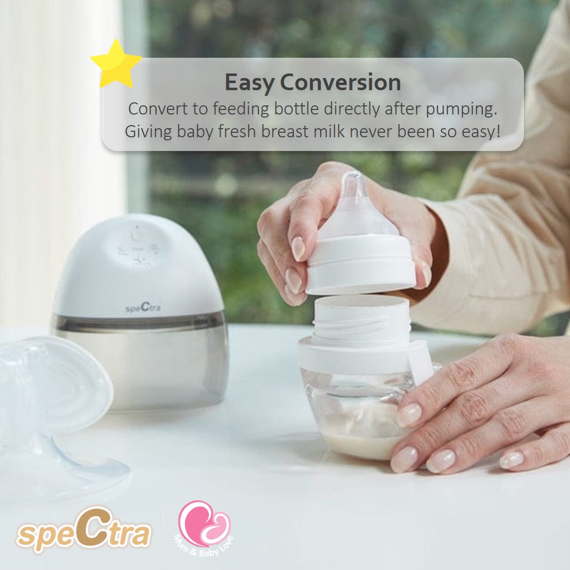 Spectra Wearable Breast Pump with FREE GIFTS, Hospital-Grade Suction ...