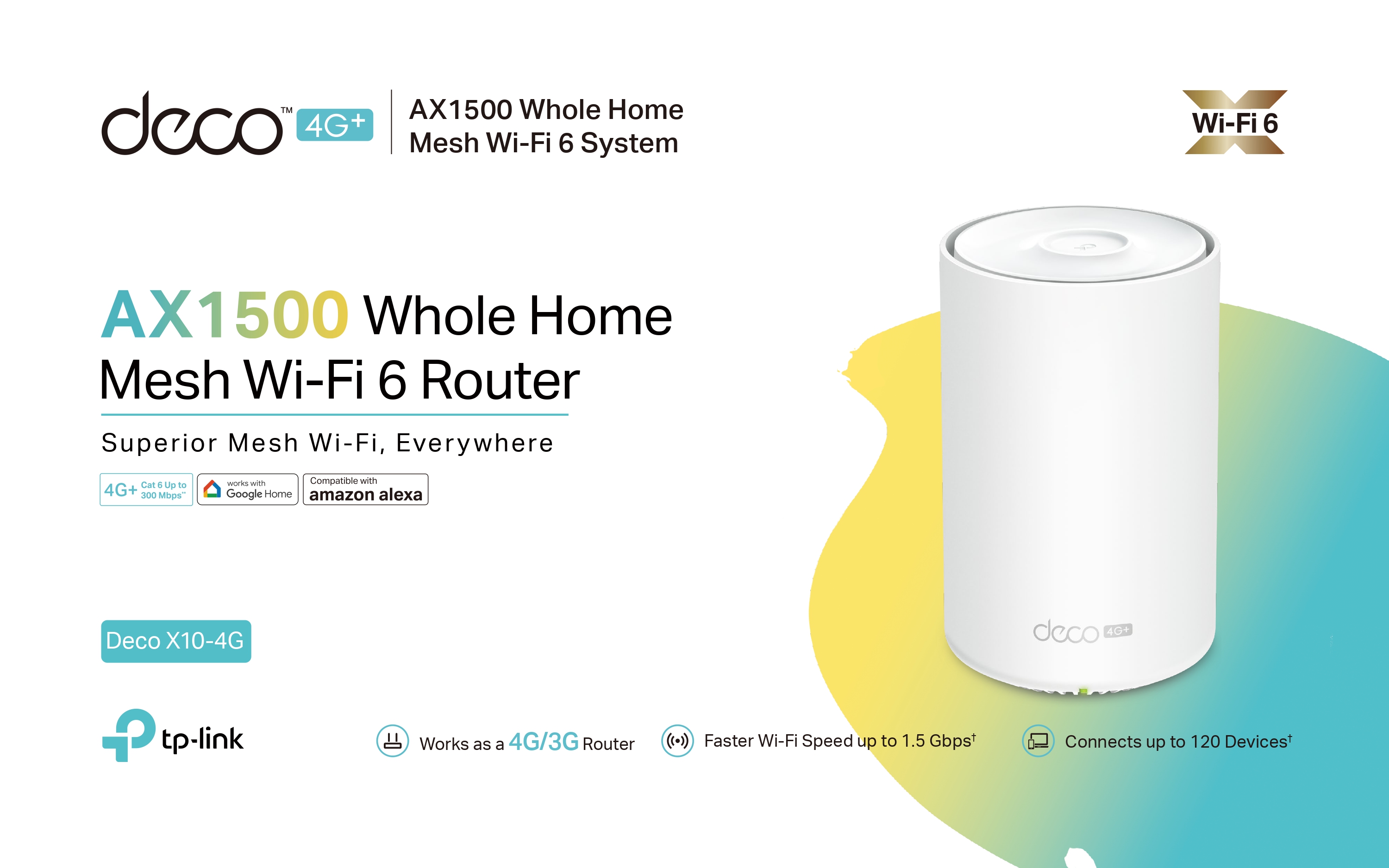 TP-LINK DECO X10 (1-PACK) / (2-PACK) / (3-PACK) / DECO X10-4G (4G ...