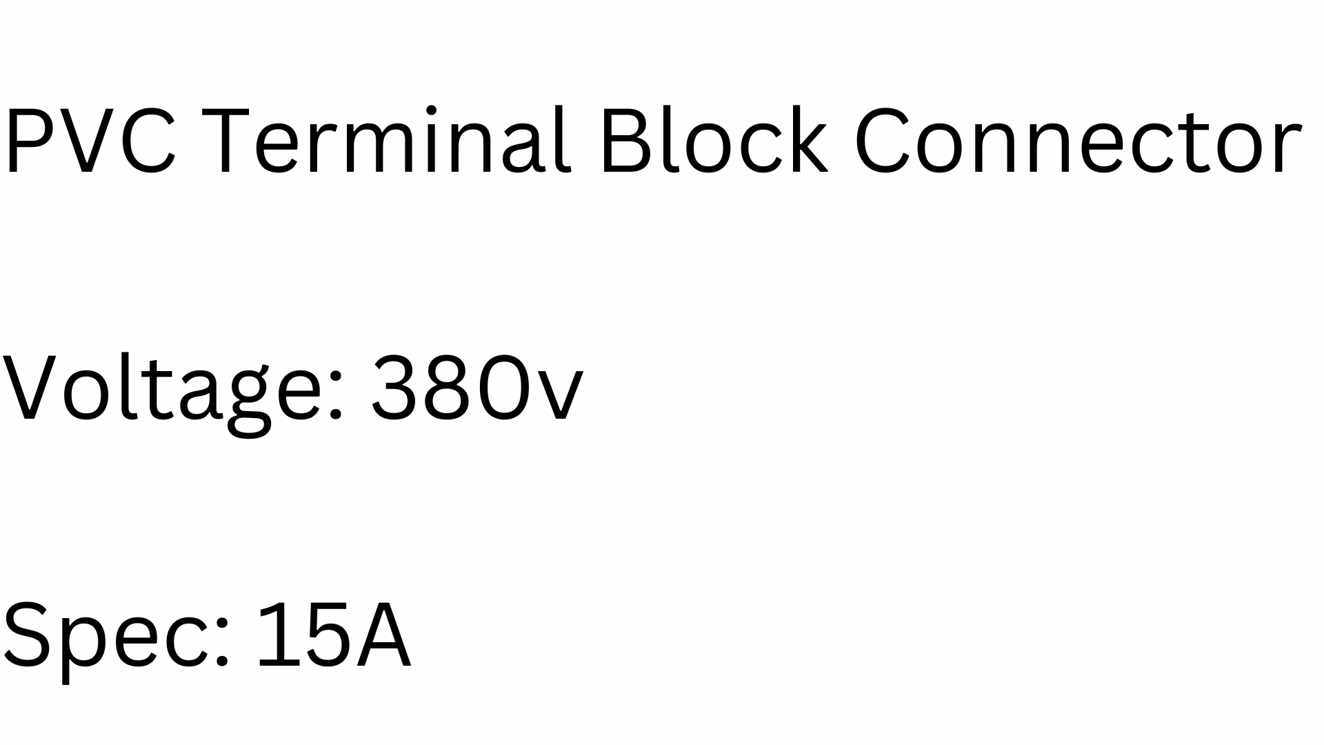 PVC 380V 15A Wire Connector Termination Block White Color Colour for ...