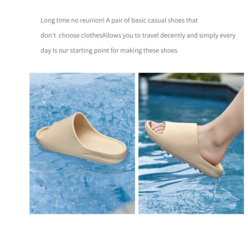 [Premium] Yeezy Slide Kanye Men's and Women's Casual Slippers Indoor ...