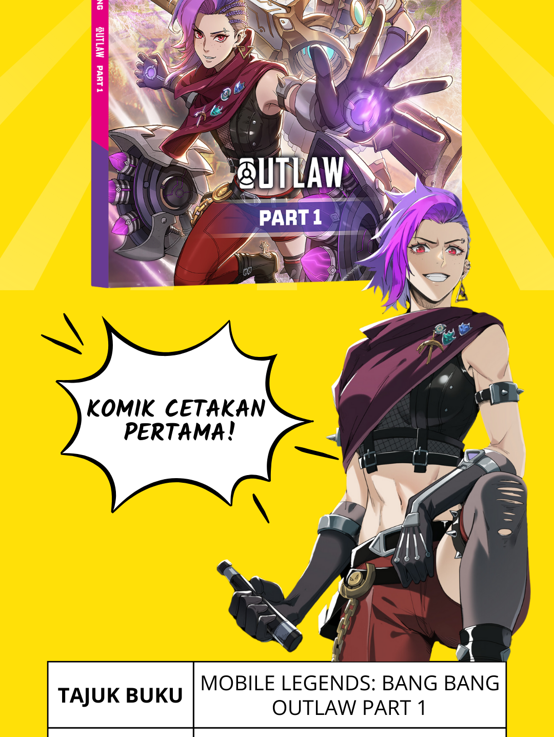 MLBB OFFICIAL COMIC BOOK OUTLAW PART 1 BUKU KOMIK RASMI MOBILE LEGENDS ...