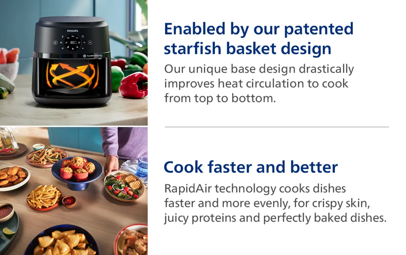 [ NEW ] Philips Digital Air Fryer (4.2L) (6.2L) NA221/00 NA231/00 2000 ...