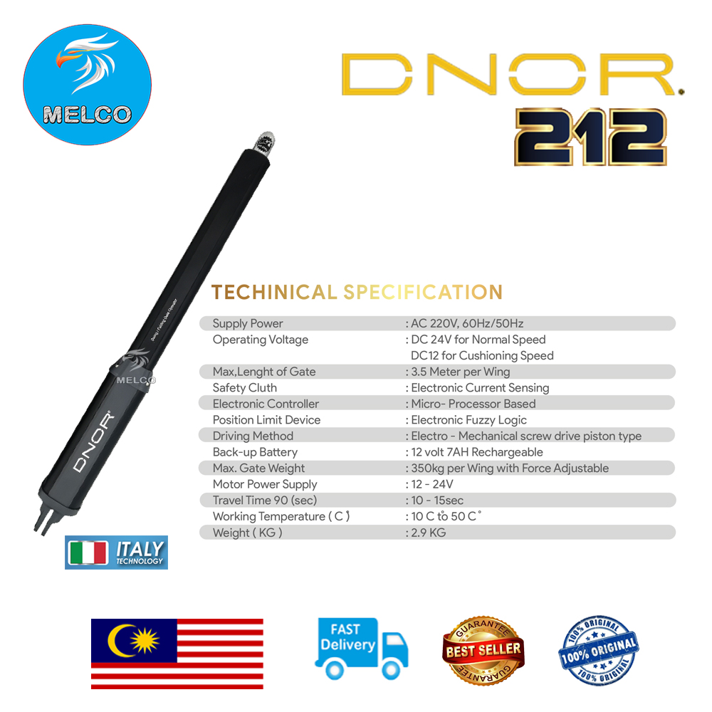 Dnor Autogate D'nor 212 24VDC Heavy Duty Swing and Folding Arm Autogate ...