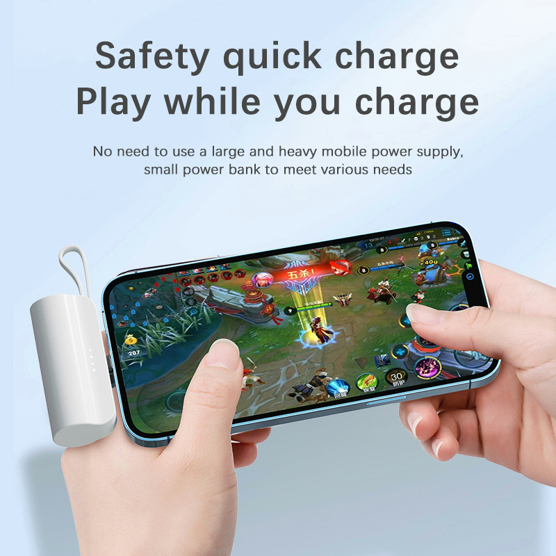 2 IN 1 Capsule Mini Power Bank 2500mAh Fast Charing Portable Powerbank ...