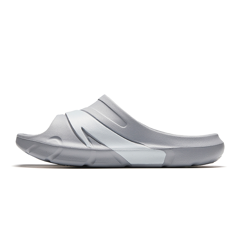 ANTA MEN Basic Slippers Beach Slippers 1124C8523-3 -Frog Grey/Light Fog ...