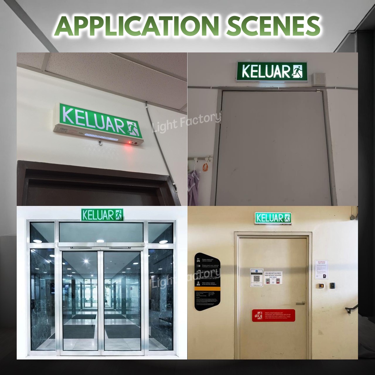 [SIRIM & Bomba Approved] KELIP KELIP LED KELUAR SIGN FUJIBIN BE1ST 101B ...