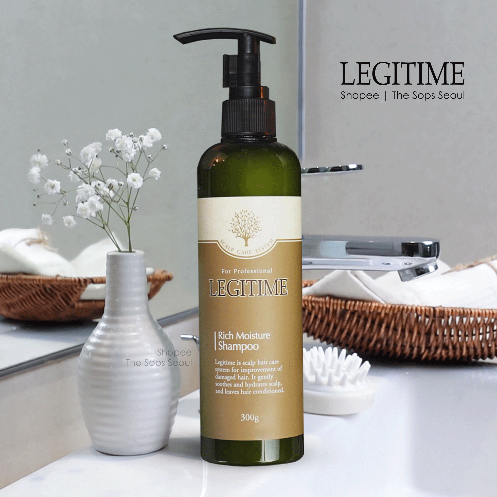 LEGITIME Rich Moisture Shampoo (300g) | Shopee Malaysia