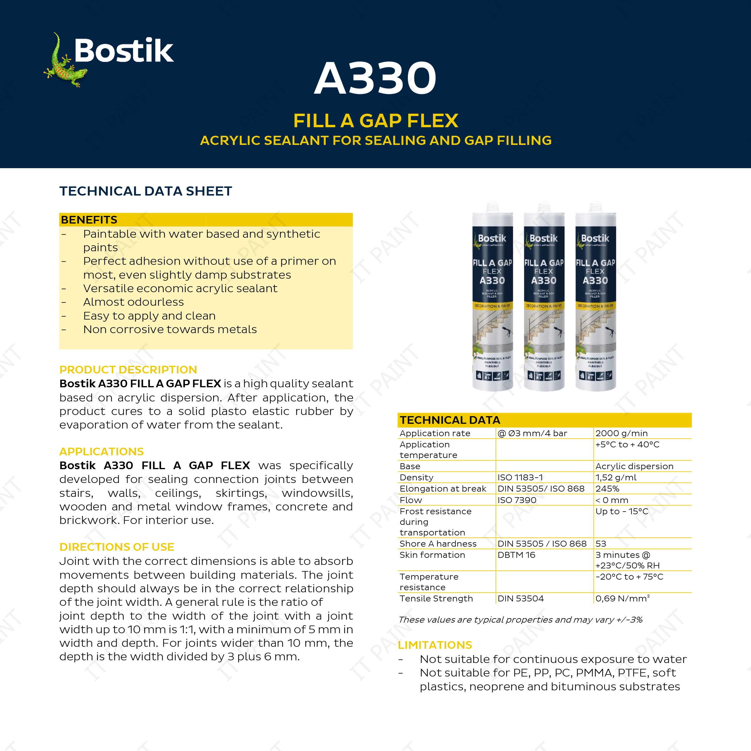 BOSTIK A330 A326 Fill A Gap Flex Silicone Sealant Paintable and Flexible White | Shopee Malaysia