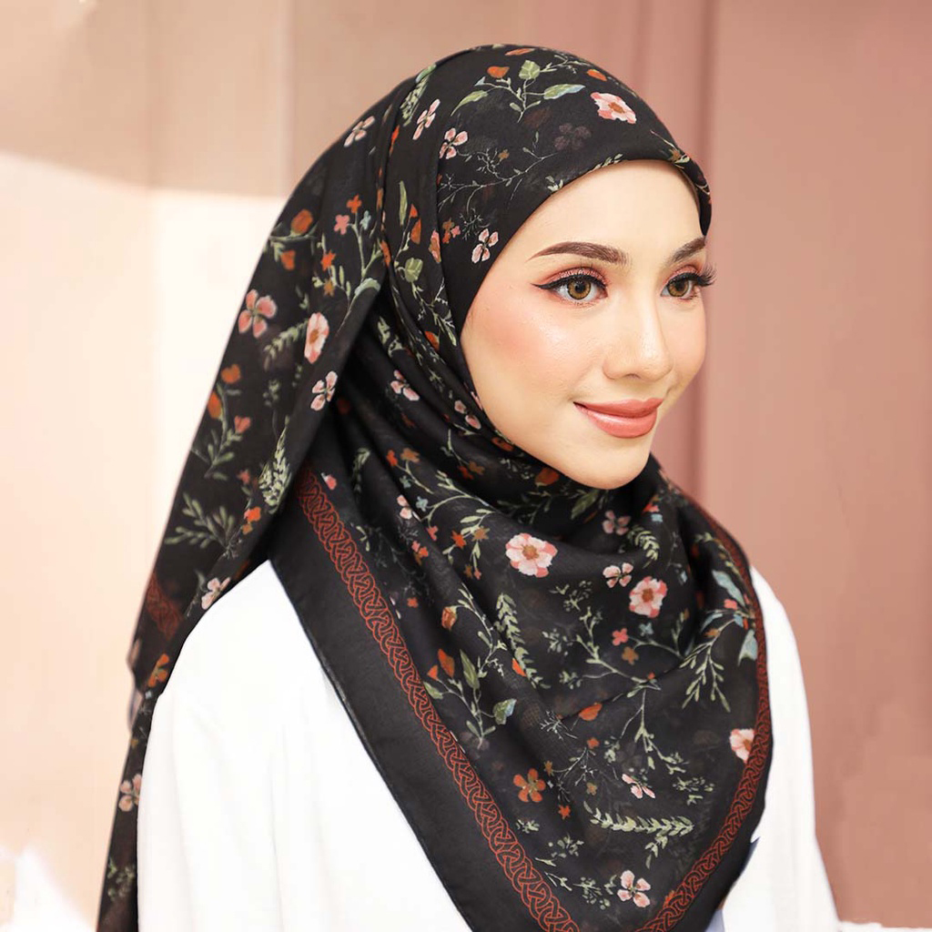 Ready Stock ARISSA RAYA HAJI 2024 TUDUNG BAWAL CORAK PRINTED BAWAL ...