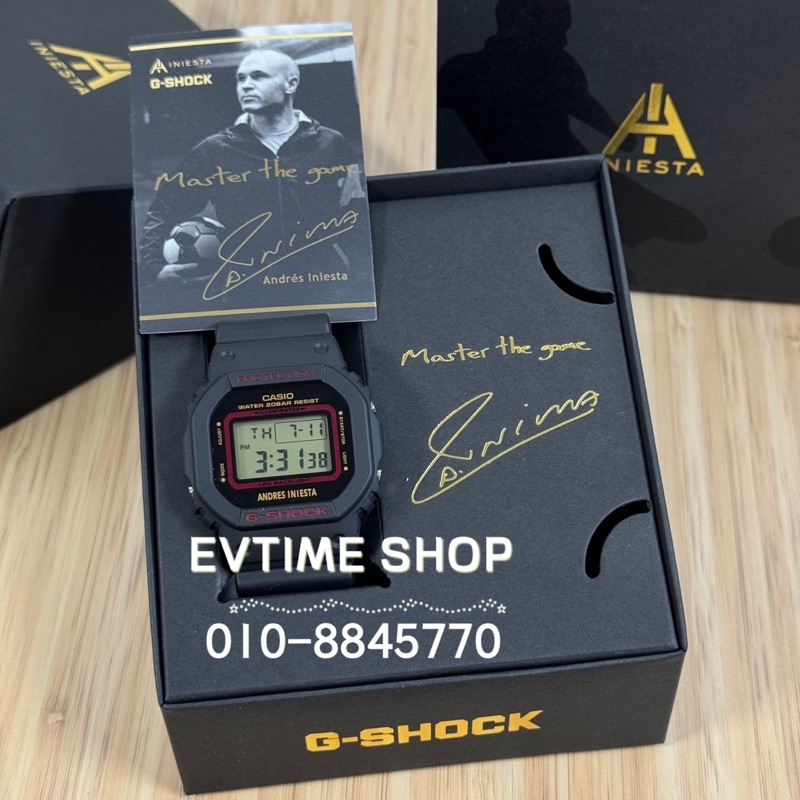 100% ORIGINAL CASIO G-SHOCK ANDRÉS INIESTA COLLECTION DW-5600AI-1DR ...