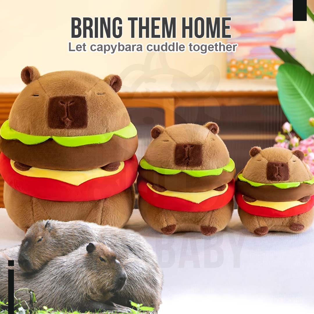 Moo Baby Plushie Capybara Plush Toy Capibara Cappybara Patung Capybara ...