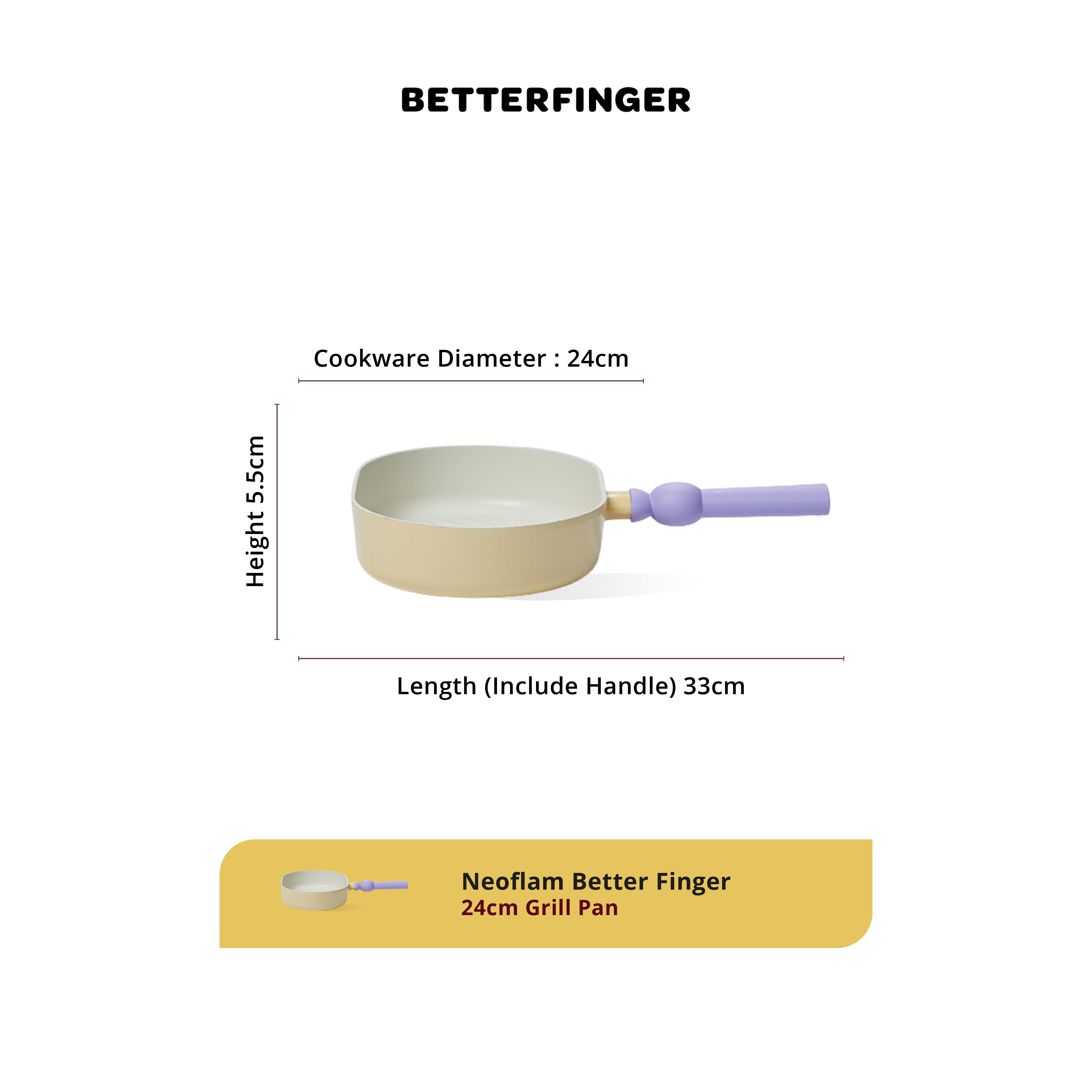 Neoflam Better Finger Grill Pan (24cm) | Shopee Malaysia