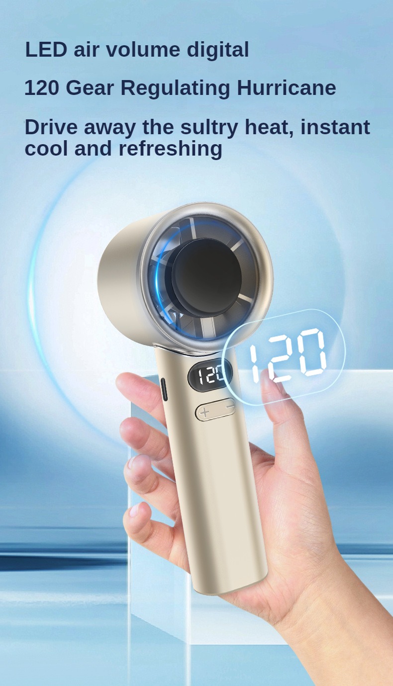 GOTOP Portable Turbine Hurricane Fan Powerful Wind Speed 0.35 Seconds ...