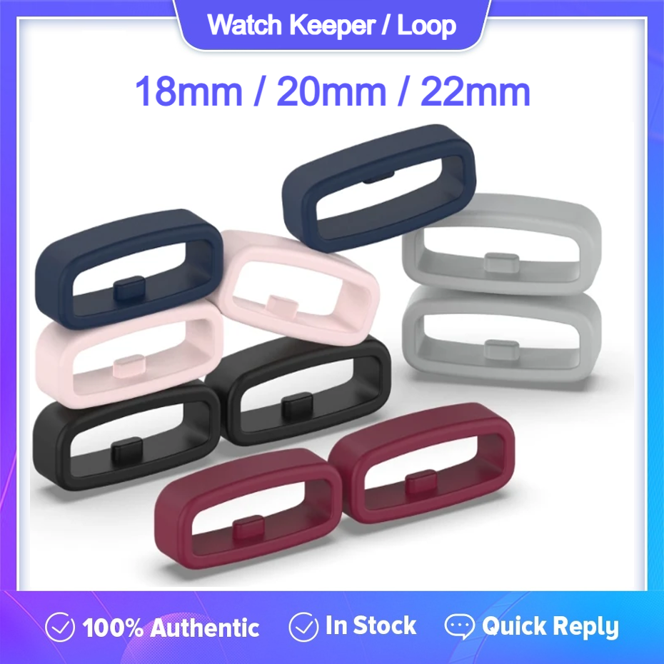 Rubber Silicone Watch Band Strap Ring Loop Holder Watch Strap Keeper ...