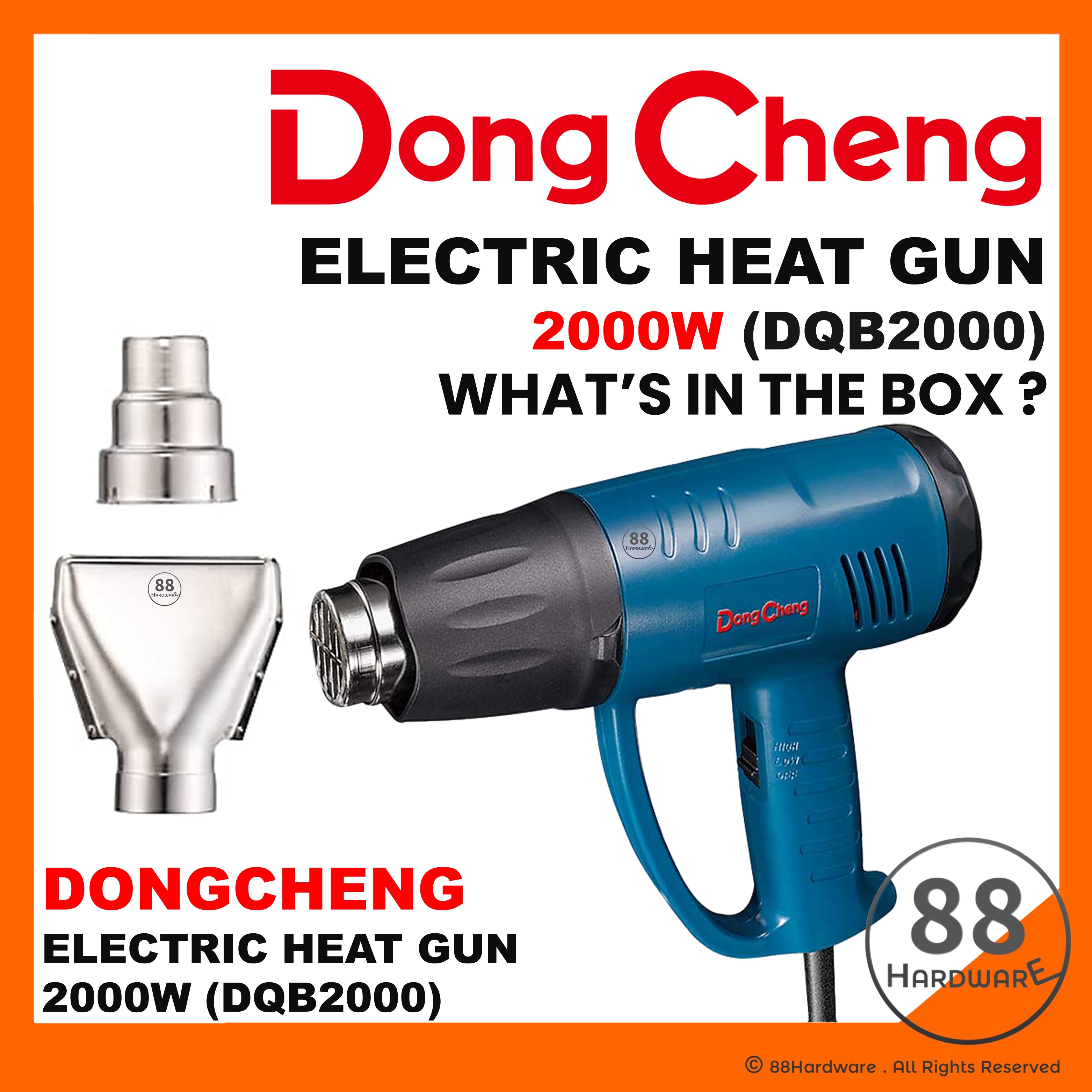 Dong Cheng heat gun hot gun hot air gun hot air blower heater gun hot ...