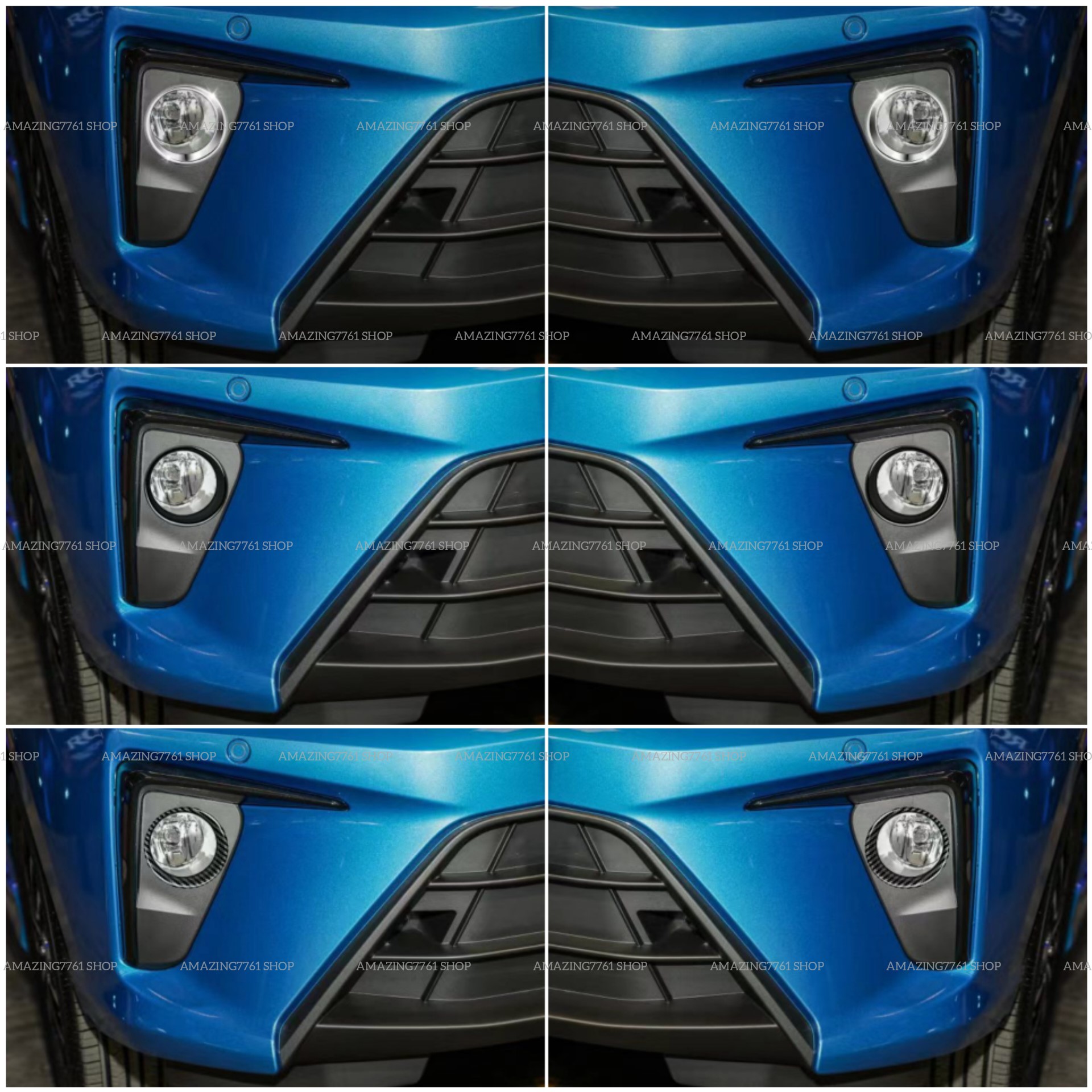 AMAZING PERODUA BEZZA 2019-2024 FRONT BUMPER FOG LAMP RING COVER TRIM ...