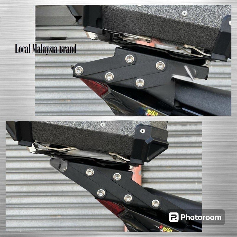 Y15 Y16 RS150 LC135 V1-V8 Foldable Adjustable Heavy Duty Top box Givi Box Rack Monorack Lipat ...