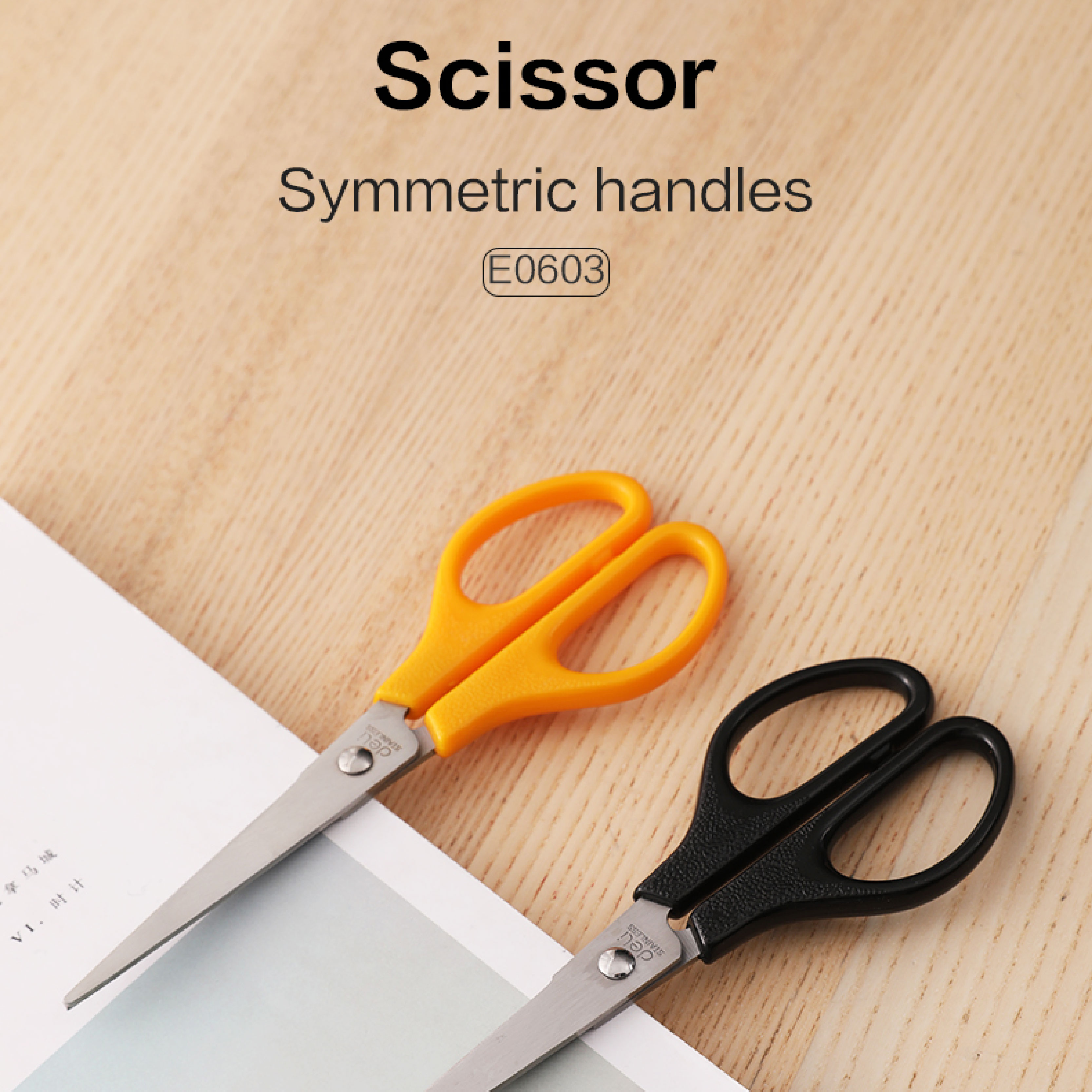 Deli Scissors Portable Scissors Extension Handle E0603 | Shopee Malaysia
