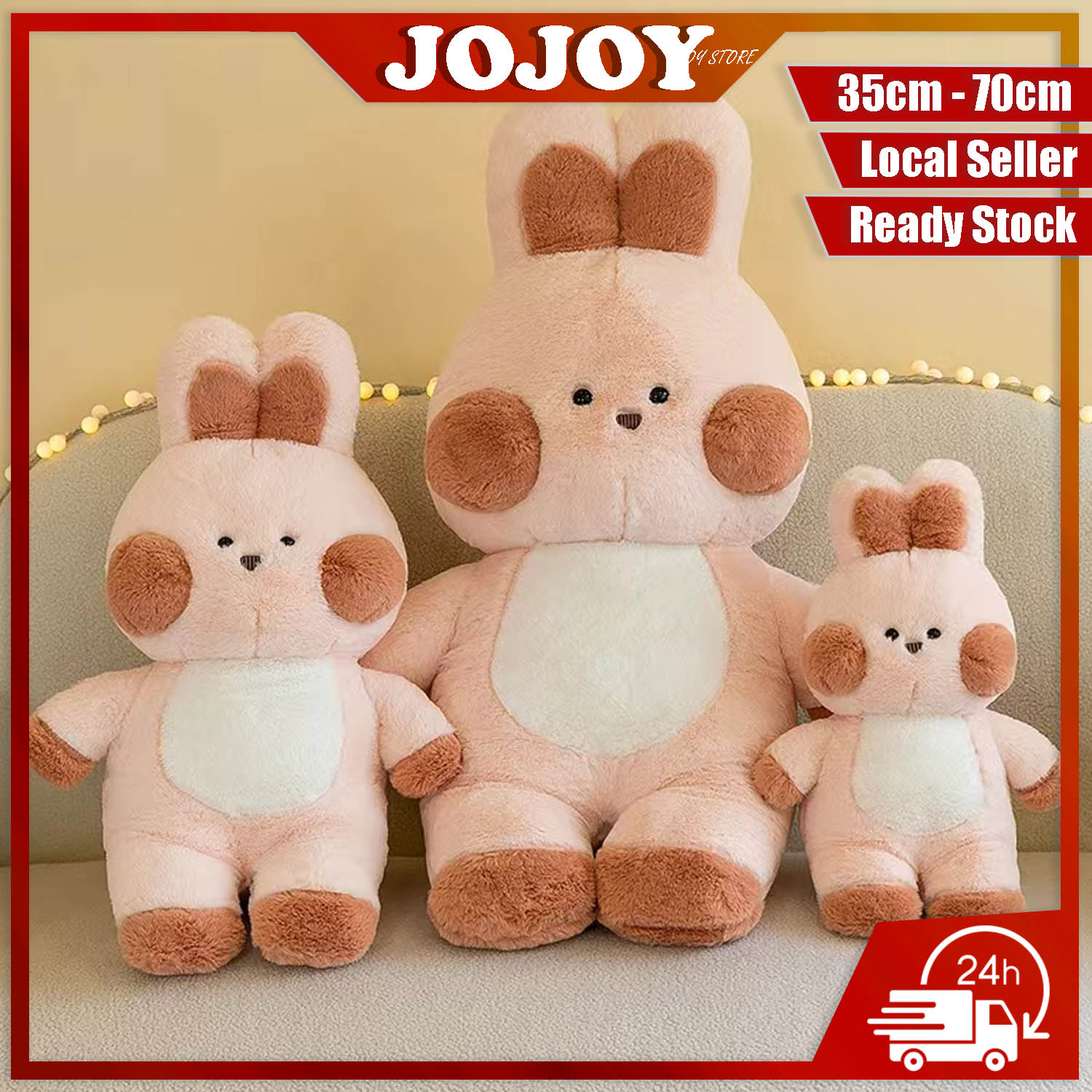 JOJOY Ready Stock New Plush Toys Cute Short-haired Dodo Rabbit Plush ...