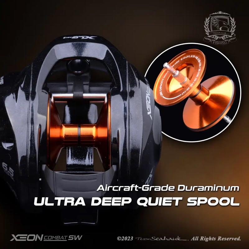 Team Seahawk Xeon Combat SW103HSL Baitcast Overhead Reel SW 103HSL BC ...