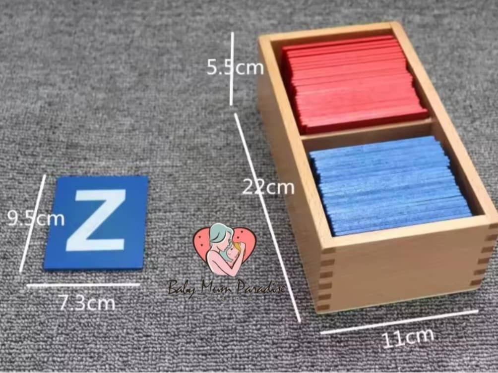 Montessori Sandpaper Alphabet Card Letter Uppercase And Lowercase ...