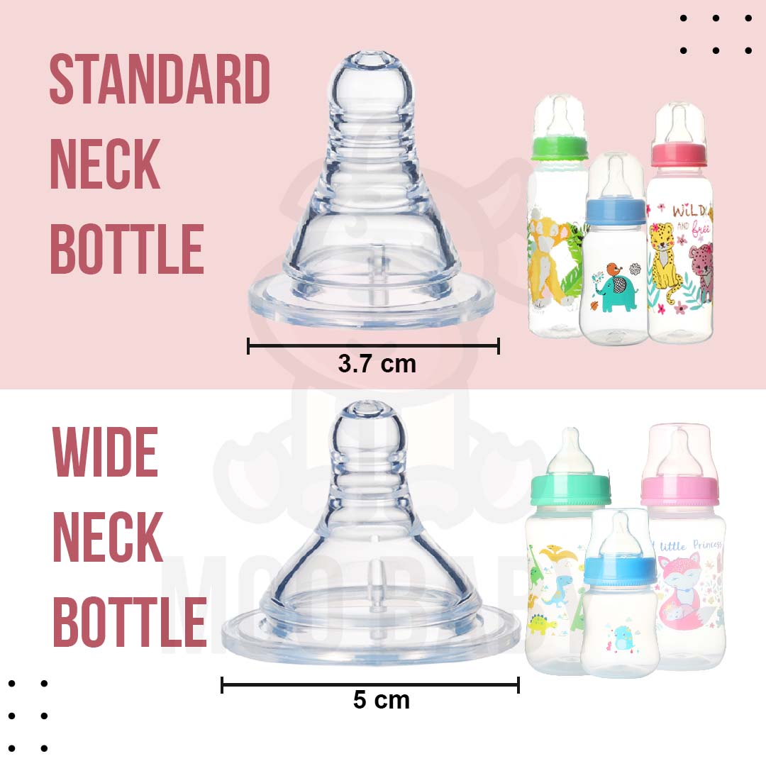 ⭐Moo Baby Puting Susu Lembut Puting Botol Susu Puting Susu Leper Puting ...